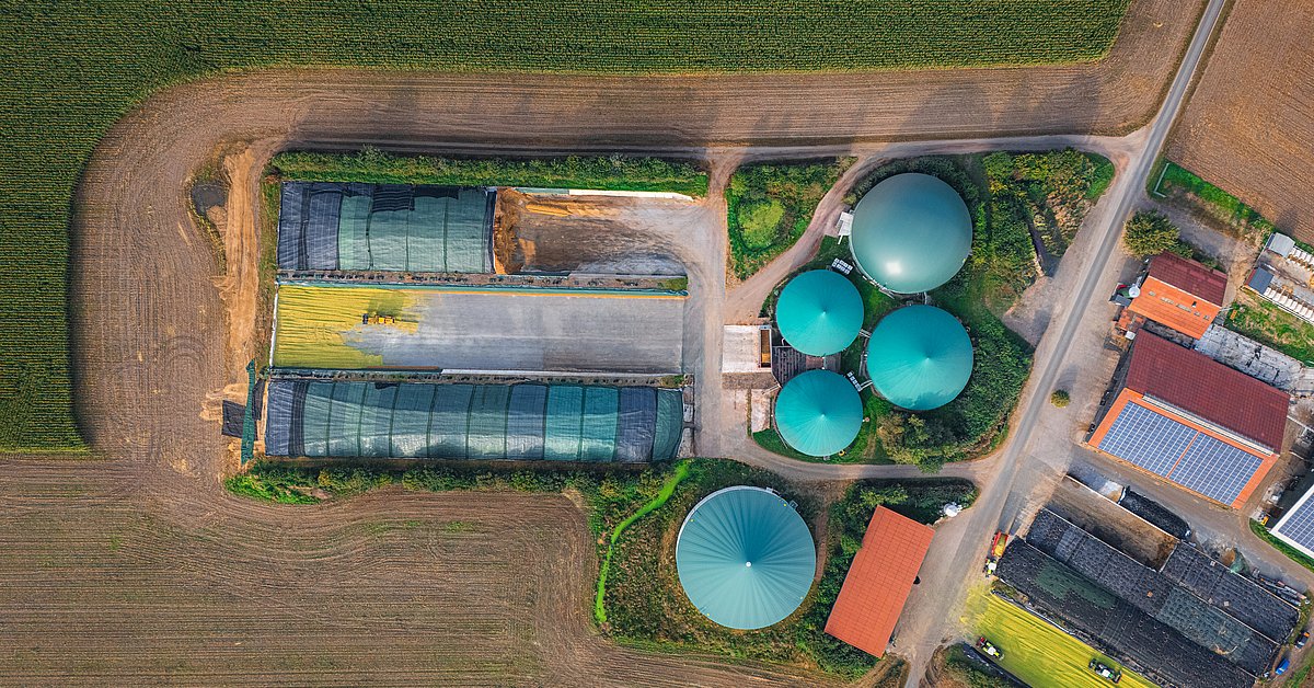 Biogas plant adapted for residual material use - Inewa